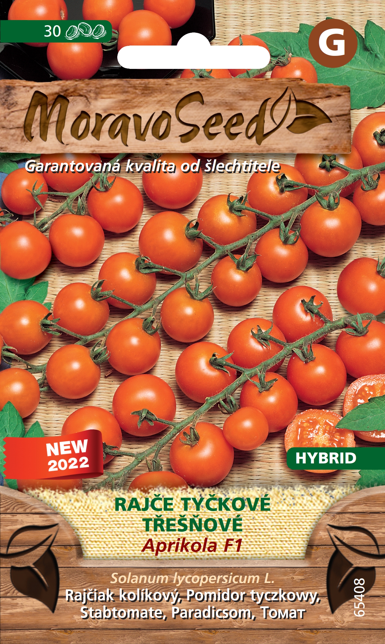 Paradajka kolíková čerešňová oranžová APRIKOLA F1 MS 65408 - AGRO TEAM ...